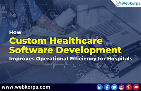 How Custom Healthcare Software Development Improves Operational Efficiency For Hospitals