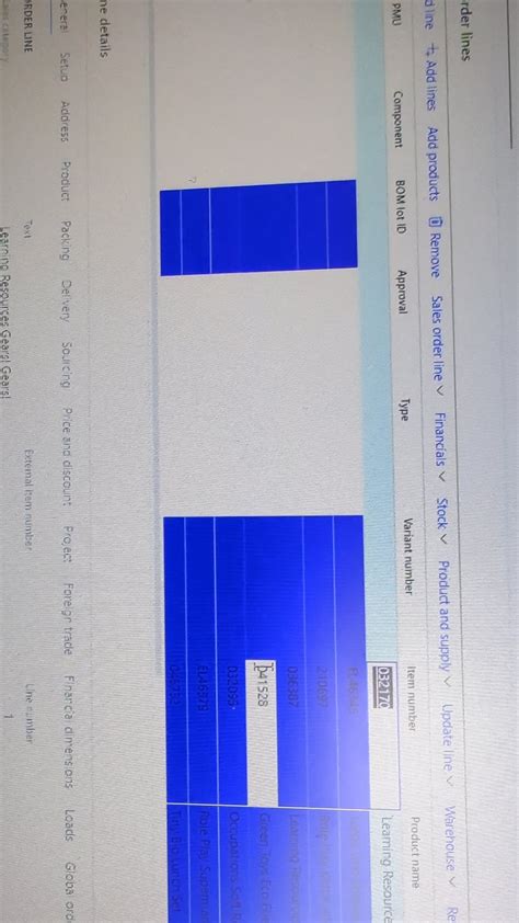 The Blue Color In Sales Order Header Item Description R Dynamics365