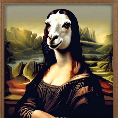 Mona Lisa But A Llama By Brower20147 On Deviantart