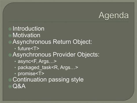 C11 Multithreading Futures Ppt