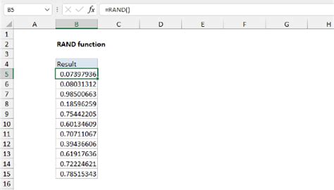 Random Number Weighted Probability Excel Formula Exceljet