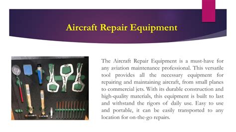Ppt Essential Aircraft Repair Equipment Every Aviation Professional