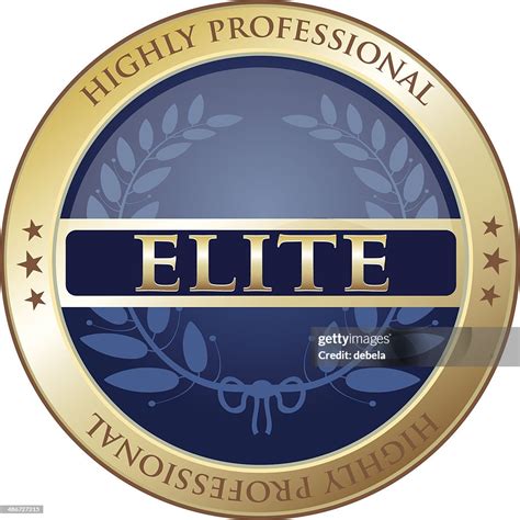 Highly Professional Elite Label High-Res Vector Graphic - Getty Images