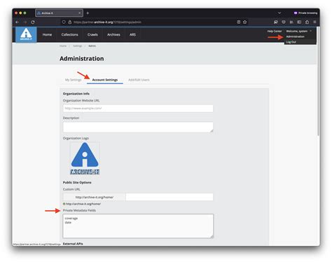 how to control the public visibility of specific metadata fields
