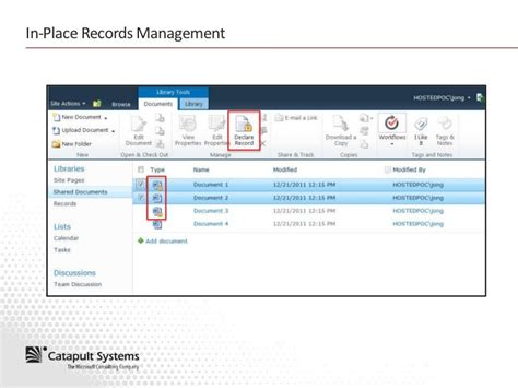 Dynamic Records Management In Sharepoint