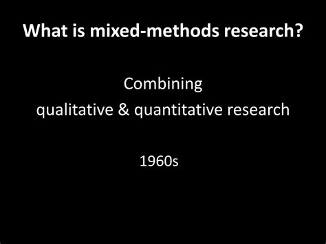Qualitative And Mixed Methods Research Pptx