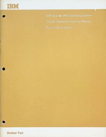 IBM System Operating System System Operation Training Manual IBM Free Download Borrow