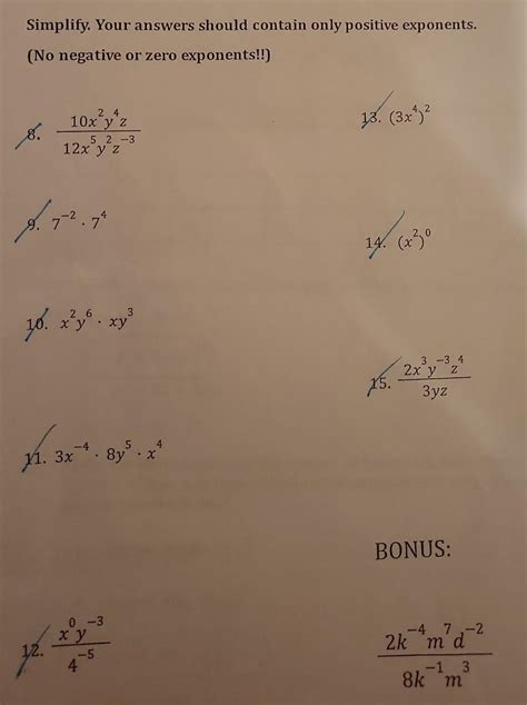 Solved Simplify Your Answers Should Contain Only Positive Chegg