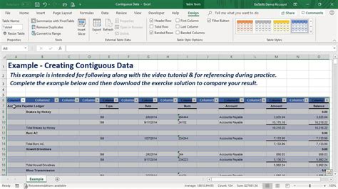 Contiguous Data Microsoft Excel Basic And Advanced