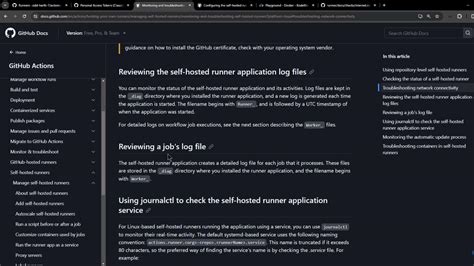 Monitor Troubleshoot And Update Self Hosted Runners Kodekloud Notes