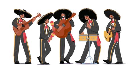 Mariachi Band Instruments Clip Art