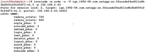 iscsiadm command connect and manage iscsi rhel 7 centos 7 arkit