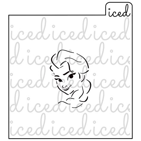 Pyo Stencil Elsa Frozen Iced