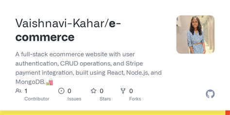 Github Vaishnavi Kahare Commerce A Full Stack Ecommerce Website With User Authentication