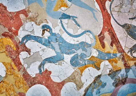 Akrotiri Minoan Fresco Museum Of Prehistoric Thera Photos Museopics