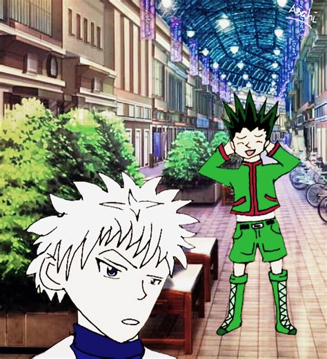 Killua And Gon Trying The Iconic Meme Poses Rhunterxhunter