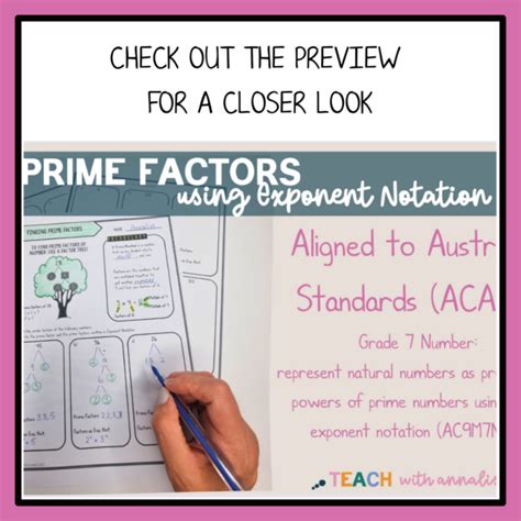 Grade 7 Finding Prime Factors Worksheets Differentiated Digital