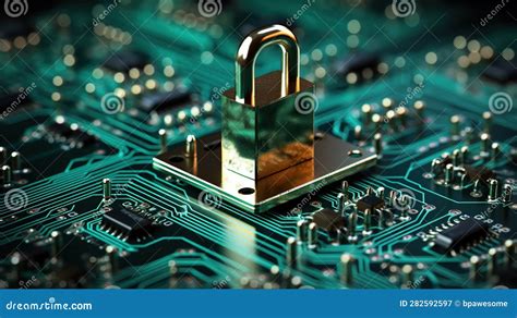 Cybersecurity Shielding In The Digital Realm Concept Cybersecurity