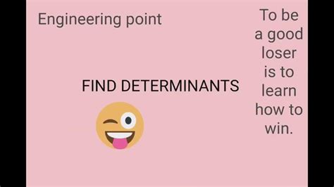 How To Find Determinantdeterminants Engineering Bsebbsebexam2024engineeringstudent Youtube