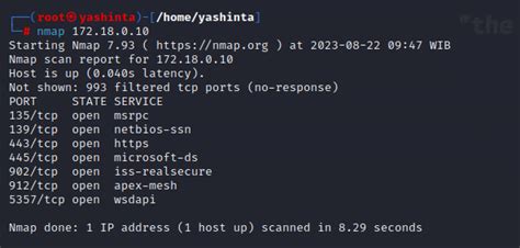 Perintah Dasar Nmap Pada Kali Linux