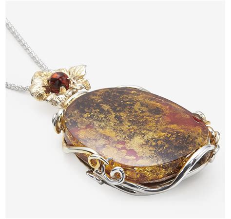 Amber Extraordinaire Sterling Silver Handmade Collection Red Amber With