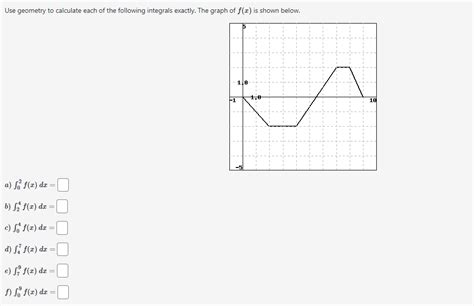 Solved Use Geometry To Calculate Each Of The Following