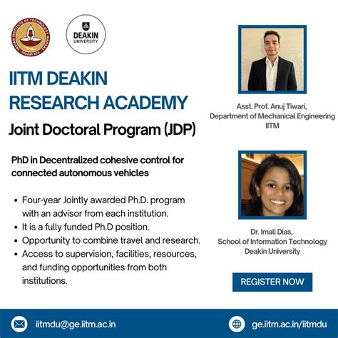 Apply For Open Phd Positions In The Joint Program More Details At