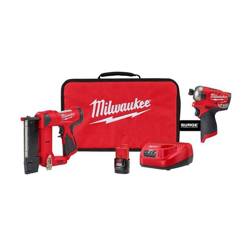 Milwaukee M12 12 Volt 23 Gauge Lithium Ion Cordless Pin Nailer Kit W