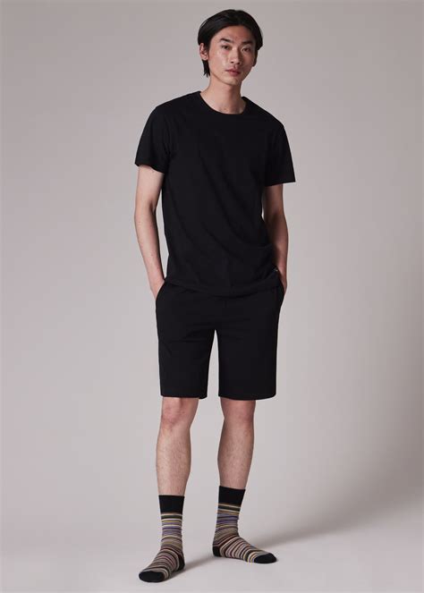 Mens Black Cotton T Shirt