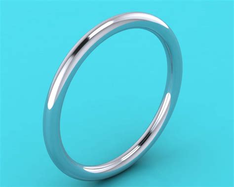 Mila Kunis Style Platinum 950 175mm Ring Wedding Band Wedding Ring