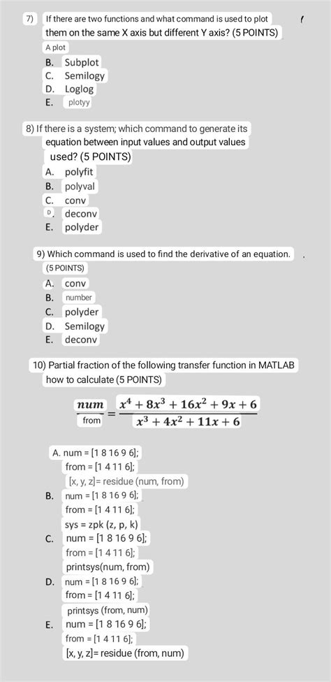 Solved If There Are Two Functions And What Command Is Chegg