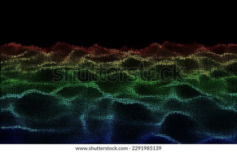 Wave Surface Circular Complex Lines Design Stock Vector Royalty Free
