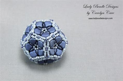 Novelty ~ Biloba Beaded Sphere Lady Beadle Designs