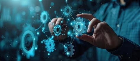 Digital Transformation Seamless Workflow System Optimization Premium Ai Generated Image