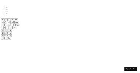 React Mathjax Calculator Codesandbox