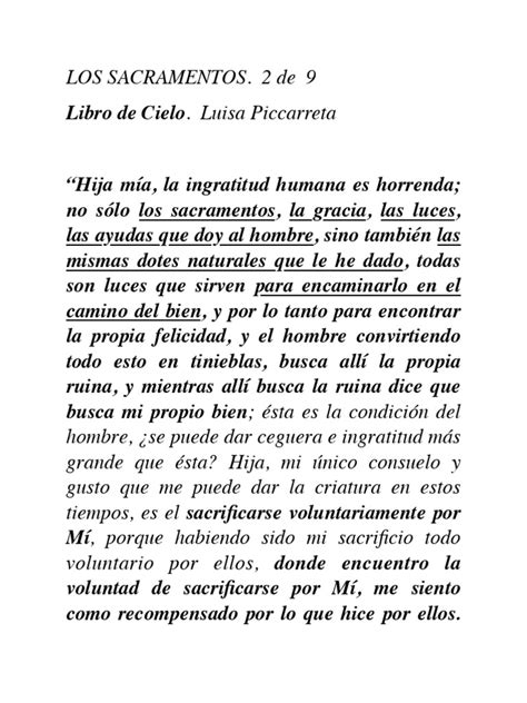 Los Sacramentos 2 De 9 Libro De Cielo Pdf Felicidad Creencia