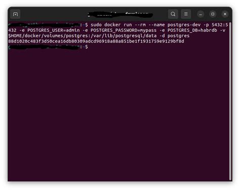 Запускаем postgresql в docker без воды Песочница Хабр