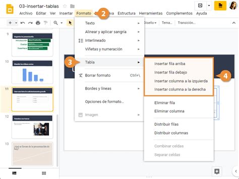 Insertar Tablas CustomGuide