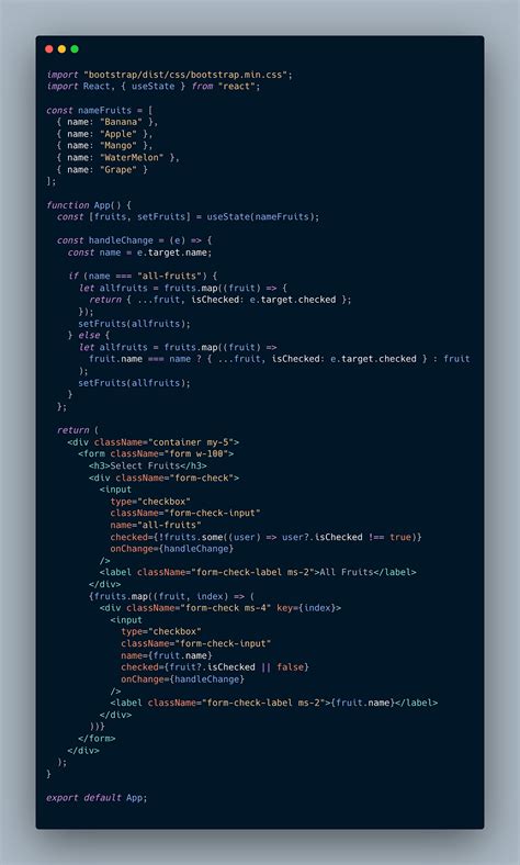 Bagaimana Cara Menghandle Semua Input Dengan Type Checkbox Di React Js
