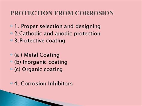 Corrosion And Protective Coatings Protection From Corrosion 1