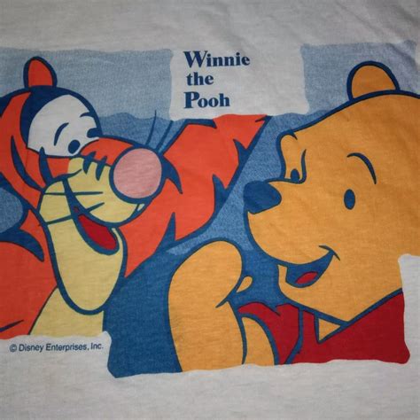 Vintage Nos Vtg 90s 1998 Pooh And Tigger Cartoon Tshirt Promo Grailed