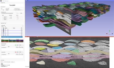 Segmentation Of A Tomography Dataset Of A Carbon Fiber Weave Using