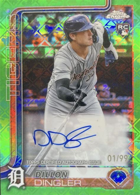 Dillon Dingler 2025 Topps Chrome Logofractor Edition Ra Dd Rookie