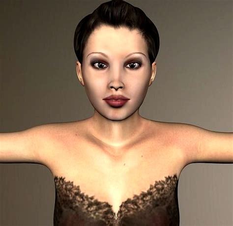 Low Poly Rigged Girl 3d Model