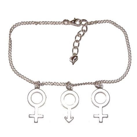 Fmf Symbols Ankle Chain Anklet Threesome Swinger Sexy Jewels Hotwife Queen Of Spades Slut