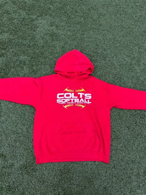 Gildan Heavy Blend ｜colts Softball プリントフーディ Shimax