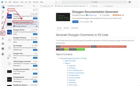 在vscode中使用doxygen插件注释代码 Doxygen Gui生成api文档vscode Doxygen插件 Csdn博客