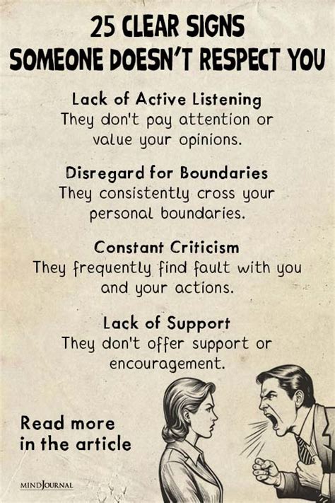 25 Clear Signs Someone Doesnt Respect You