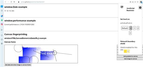 Javascript Restrictor Extension Opera Add Ons