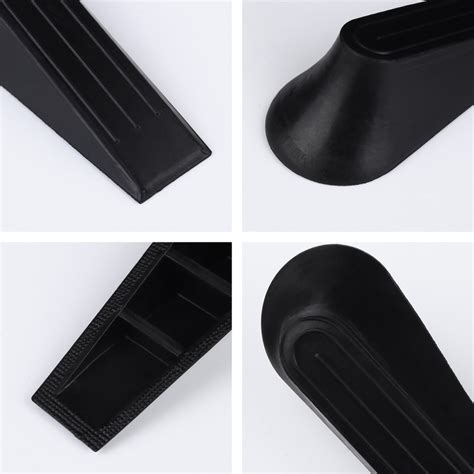 10pcs Durable Rubber Door Stop Door Stopper Security Door Stop Wedge